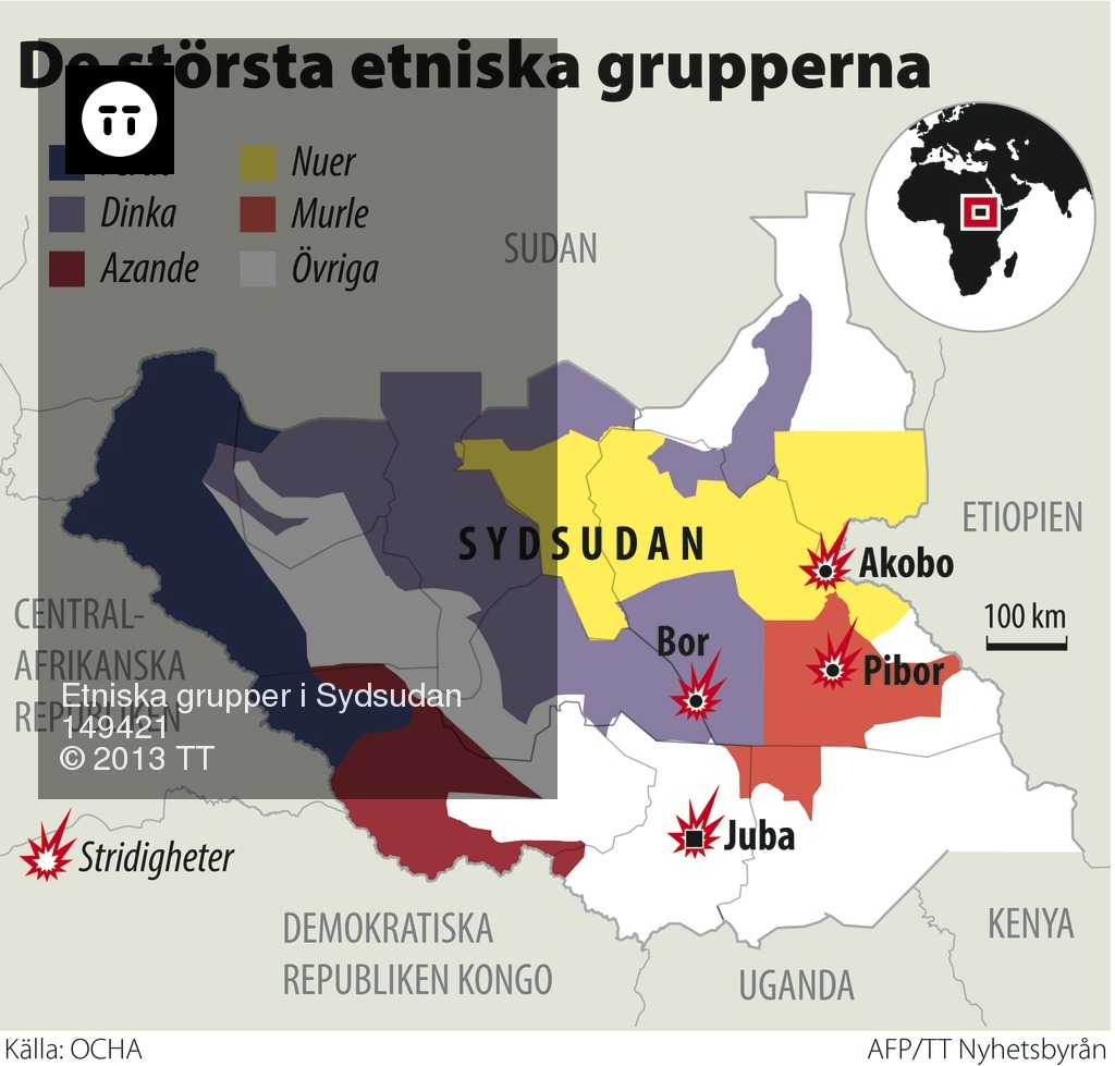 Etniska grupper i Sydsudan