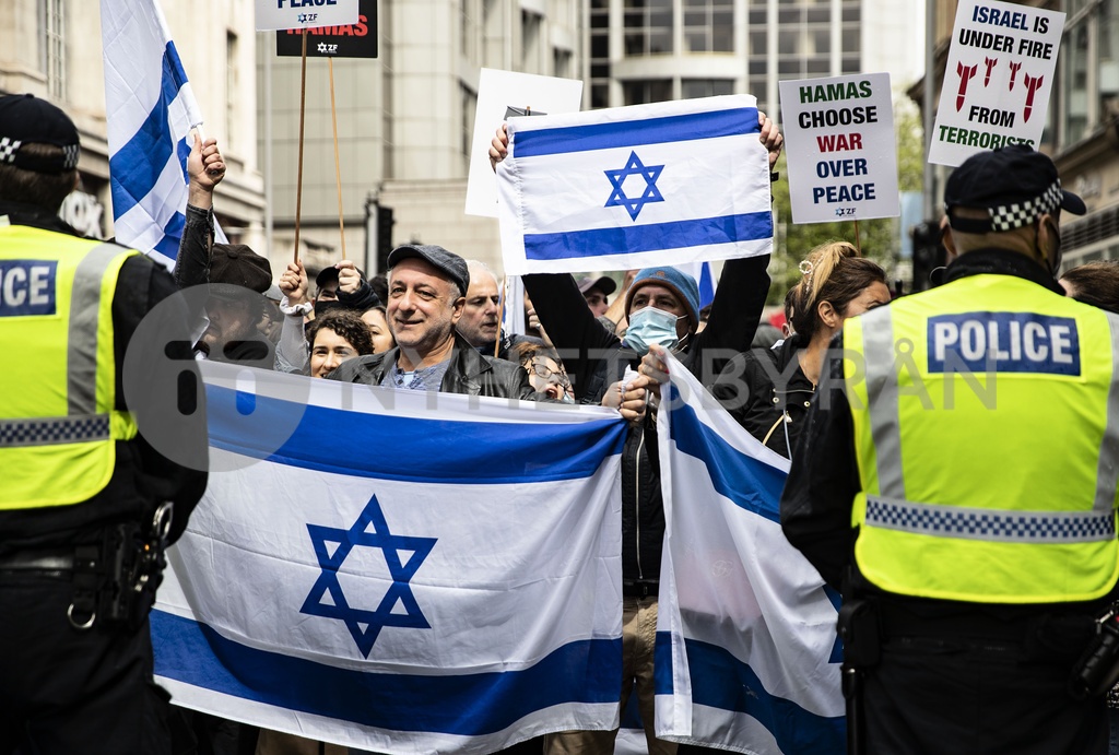 Solidarity with Israel demonstration in London, UK - 23 May 2021