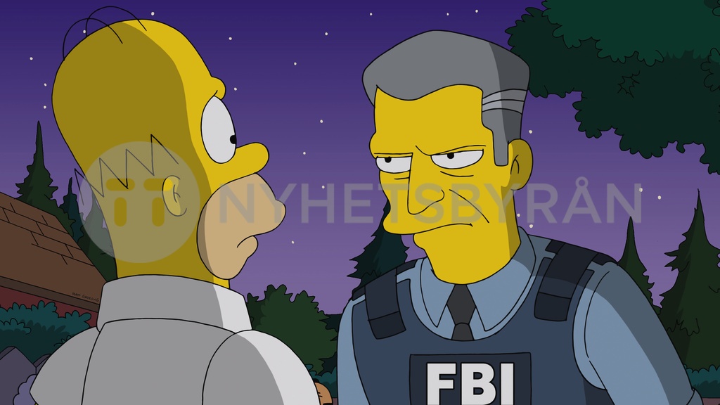 THE SIMPSONS, l-r: Homer Simpson, Detective Gratman (voice: Will Arnett ...