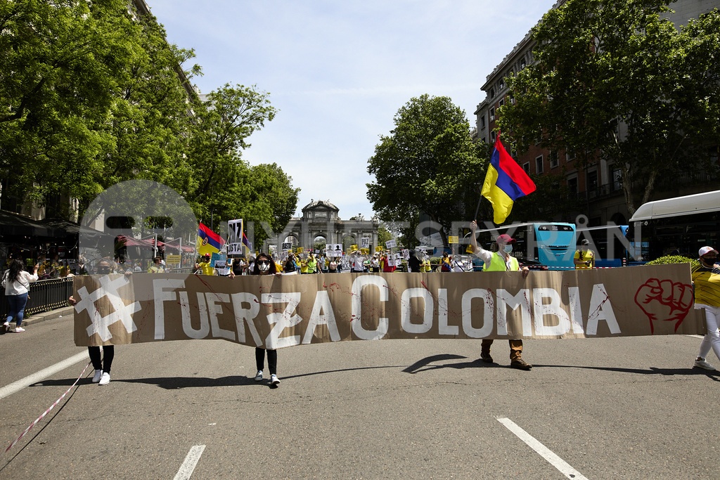 New rally in Madrid in solidarity with Colombian society