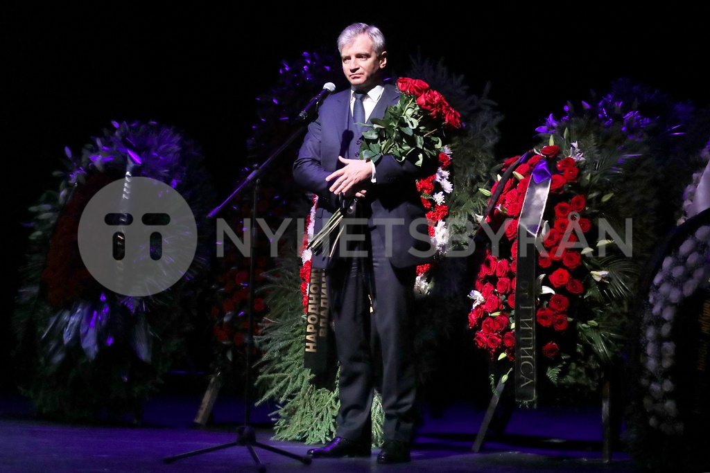 Farewell ceremony for actor Vladimir Andreyev in Moscow