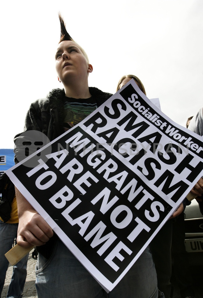 BRITAIN NORTHERN IRELAND ANTI RACIST RALLY
