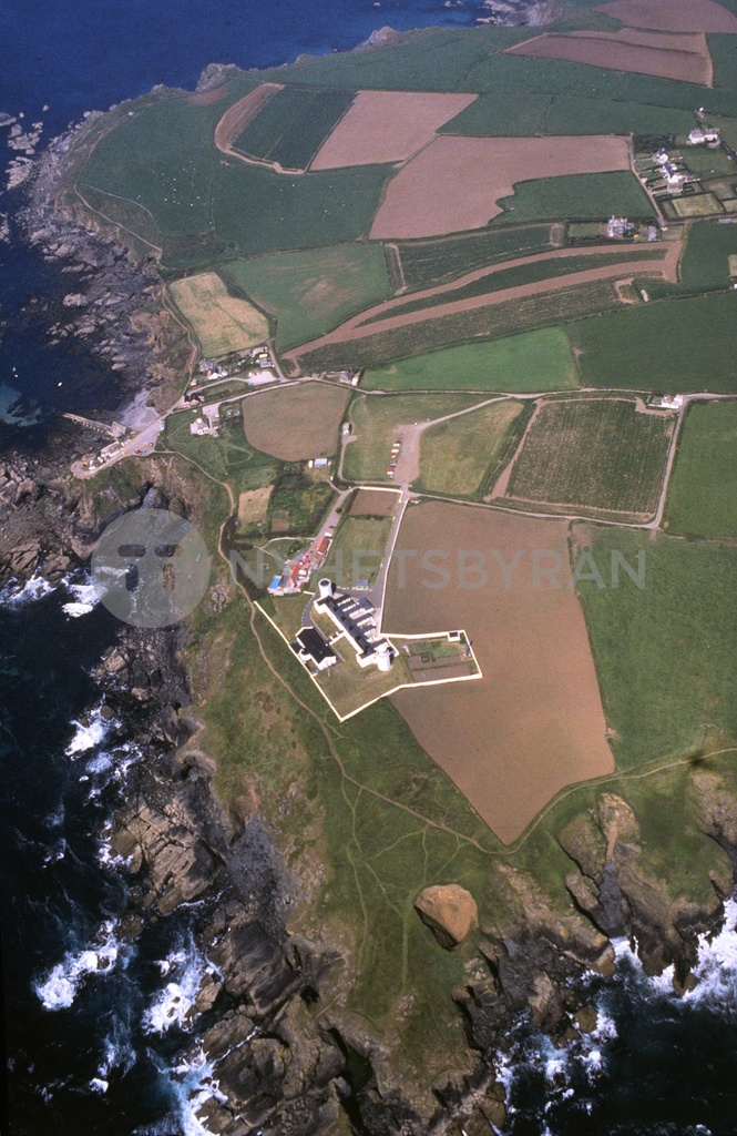 Aerial view of Lizard Point, Cornwall