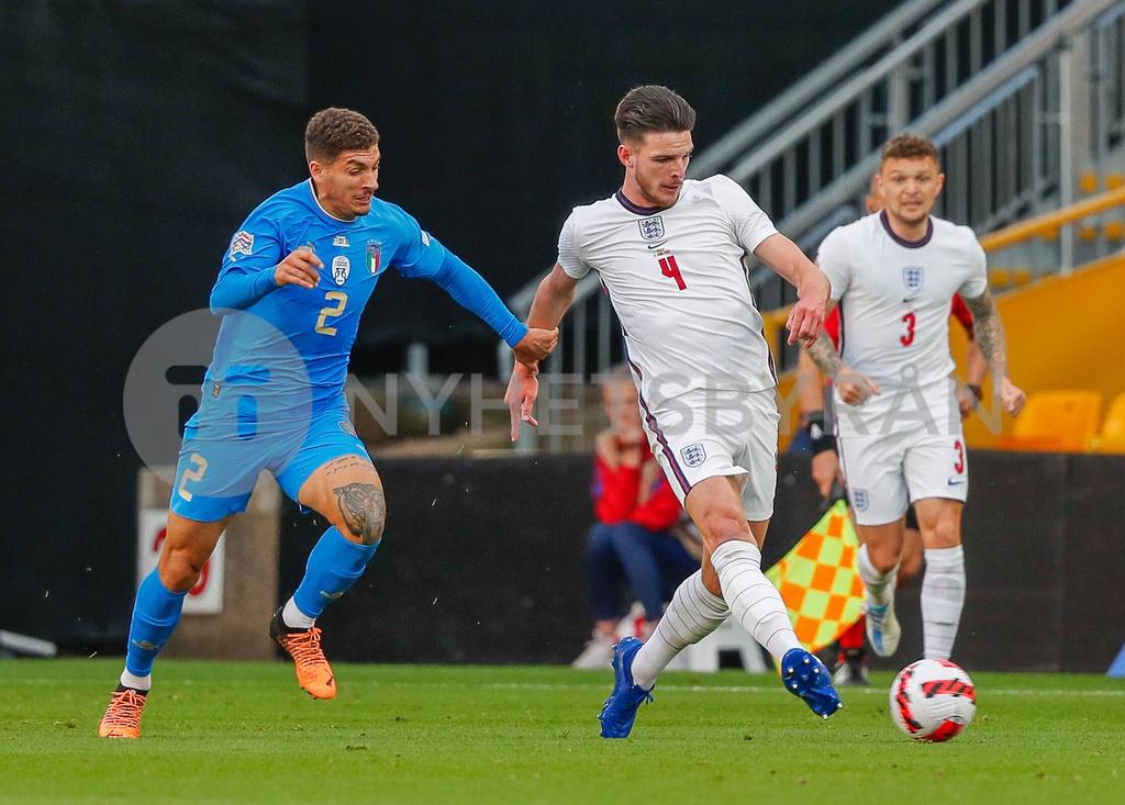 England v Italy UEFA Nations League Declan Rice of England during the ...