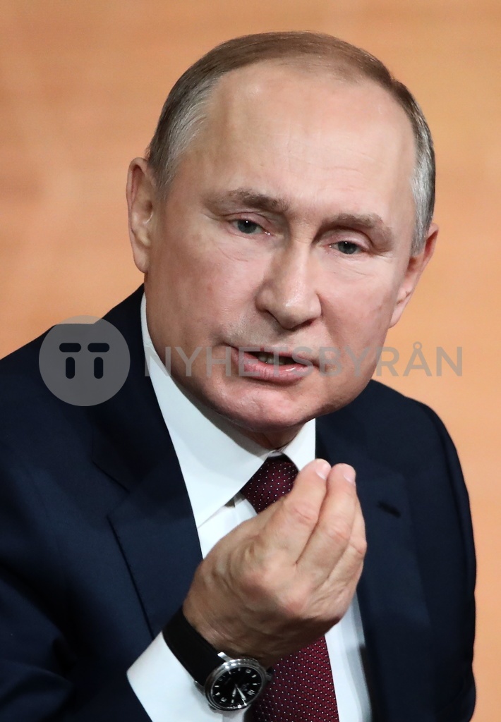 Annual news conference by Russia's President Vladimir Putin