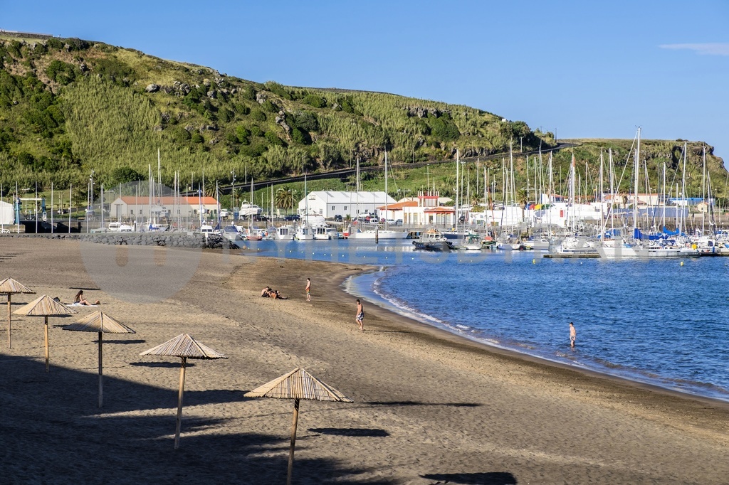 Portugal azores archipelago terceira island praia da vitoria city ...