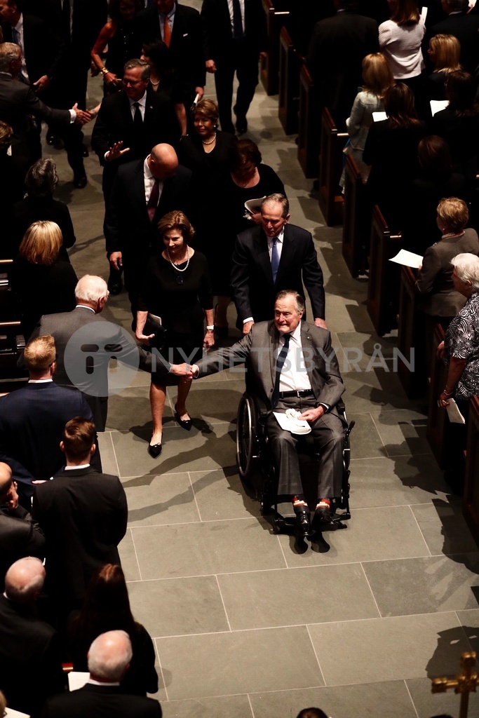Mourners, Including Former Presidents, Attend Funeral For Barbara Bush
