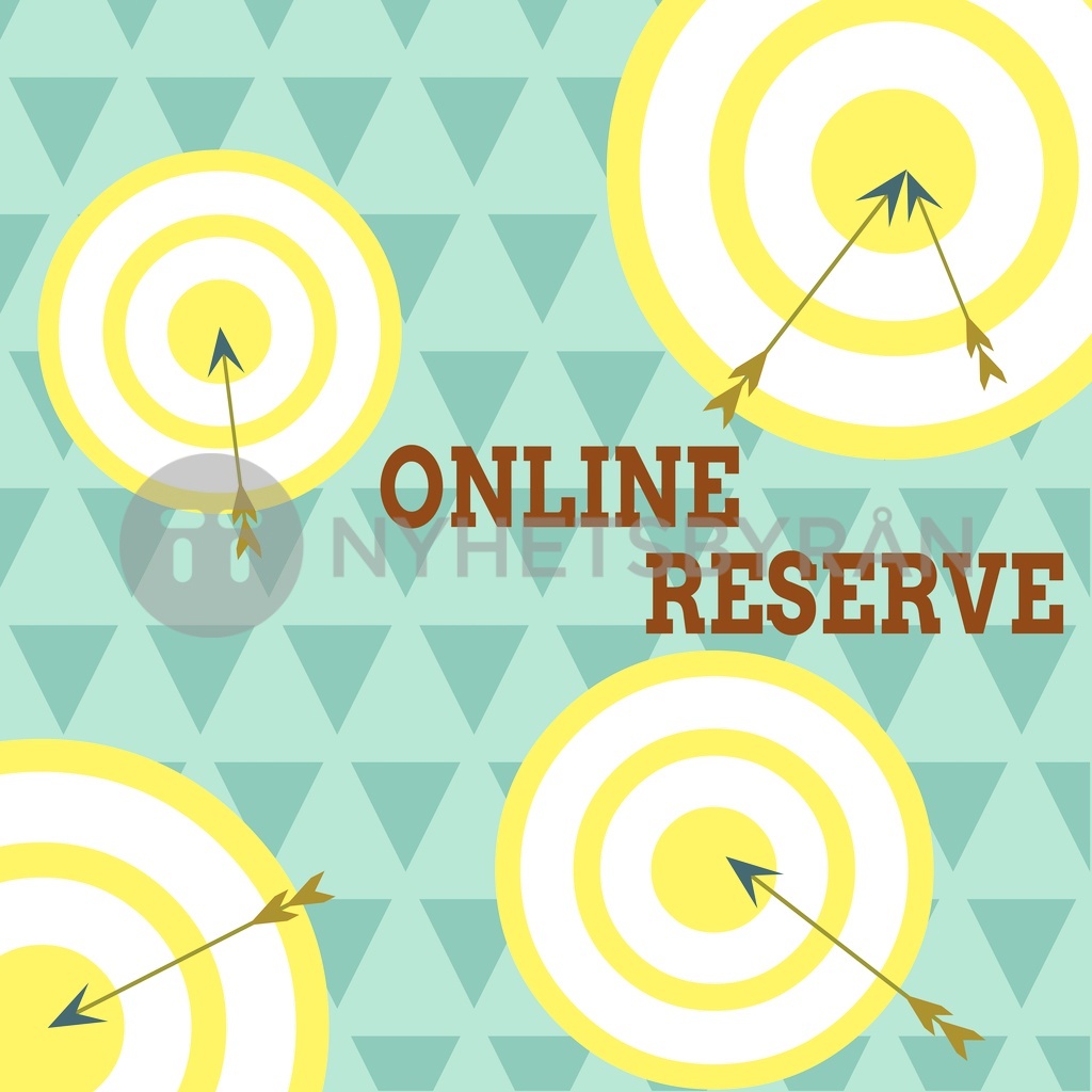 Conceptual hand writing showing Online Reserve. Business photo text ...