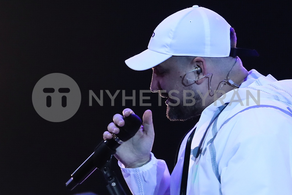 Russian rapper Basta gives drive-in concert at Luzhniki Sports C
