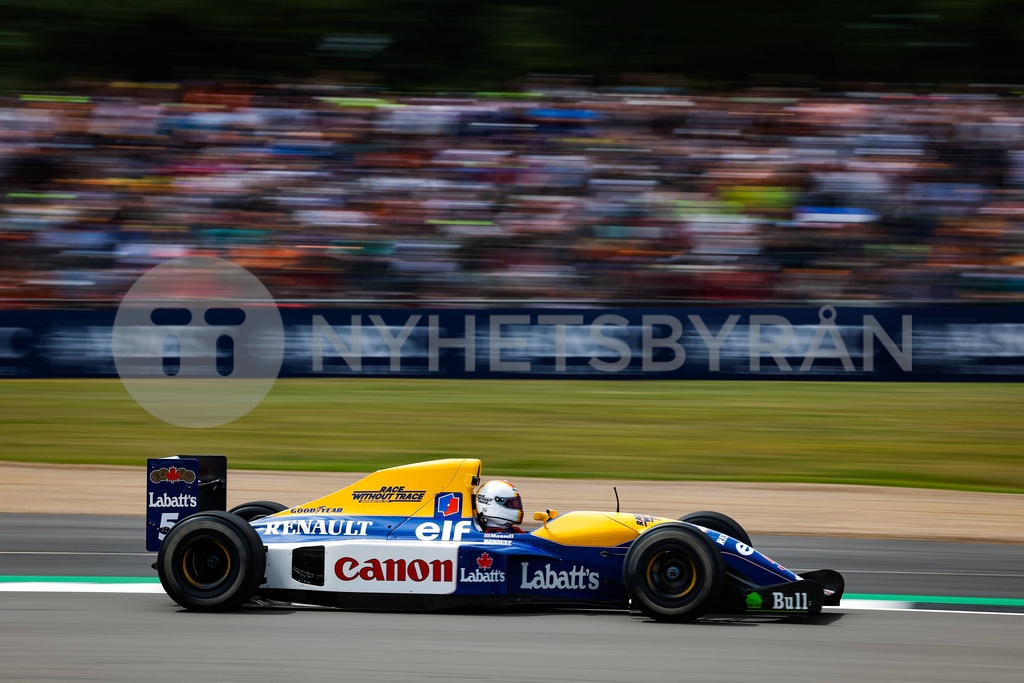 VETTEL Sebastian (ger), in action at the wheel of the 1992 Williams ...