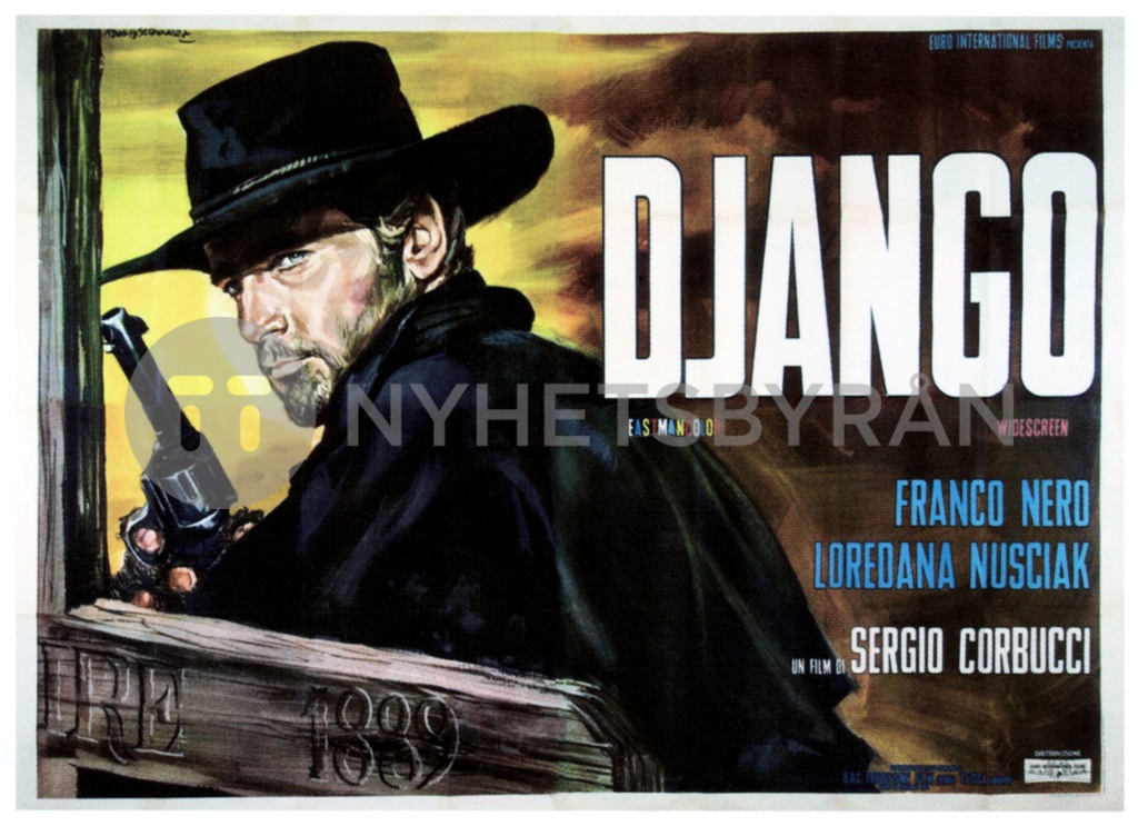 DJANGO, Franco Nero on Italian poster art, 1966
