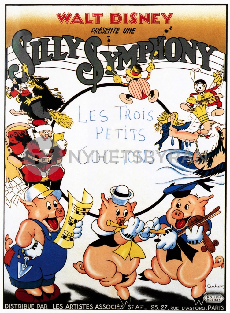 THE THREE LITTLE PIGS (aka LES TROIS PETITS COCHONS), clockwise from ...