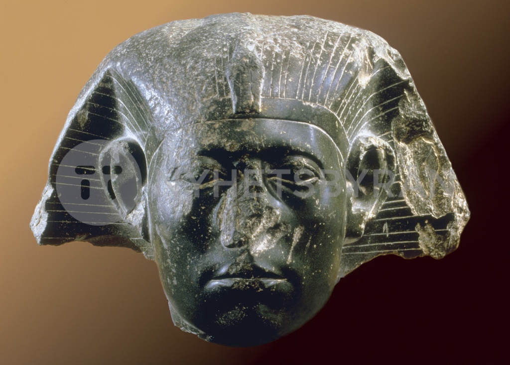 Portrait head of Sesostris III (1878-43 BC) from a sphinx, Middle ...