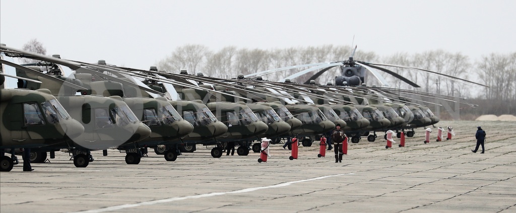 Rehearsal of Victory Day air show in Sverdlovsk Region, Russia