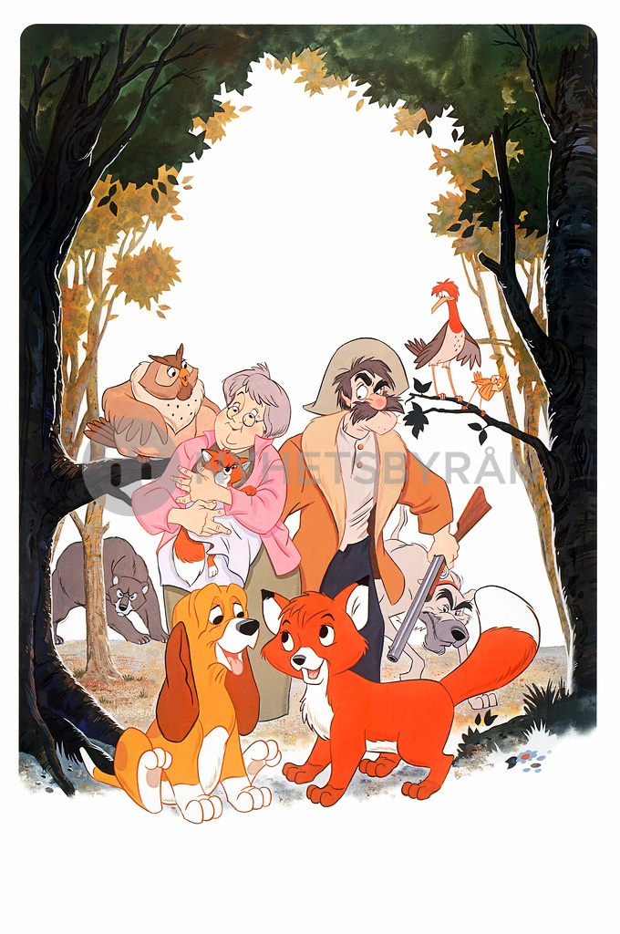 THE FOX AND THE HOUND, Bear, Big Mama, Widow Tweed, Copper, Tod, Amos ...