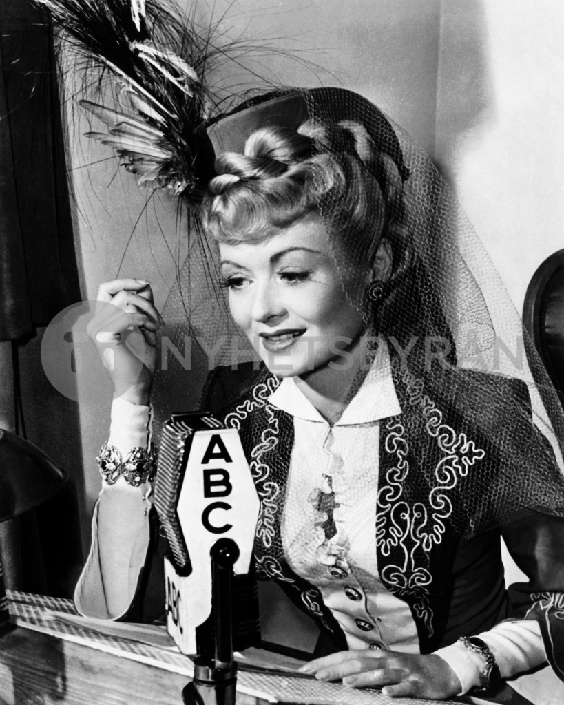 Constance Bennett, broadcasting over A.B.C. radio, 1940s