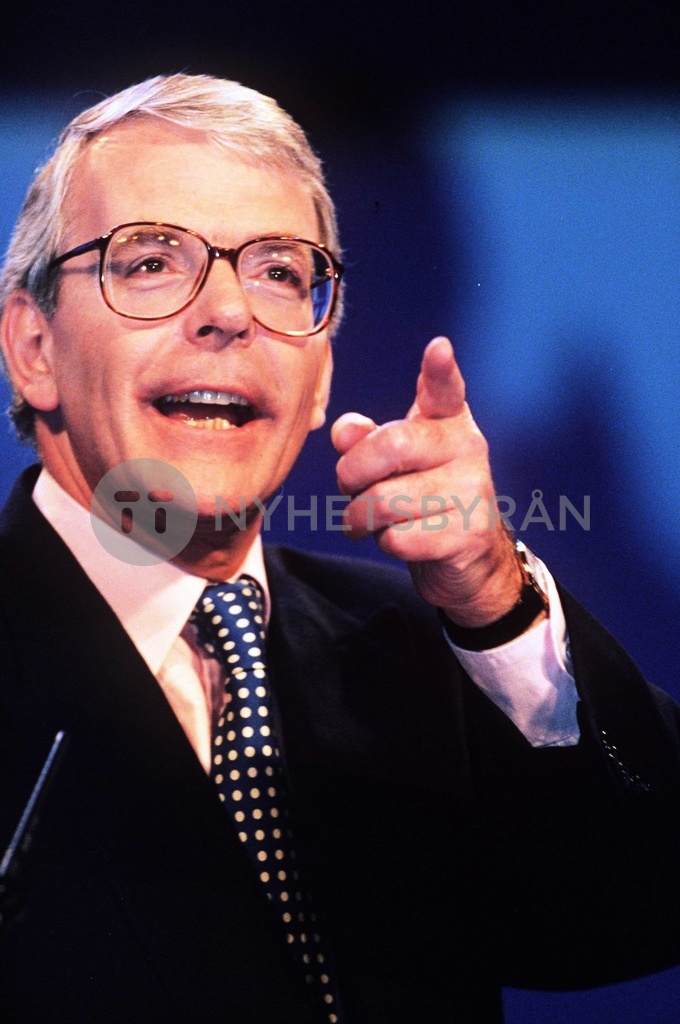 British Prime Minister John Major.
