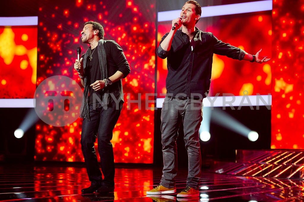 Lionel Richie og Rasmuss Seebach fra "X Factor" i 2012?