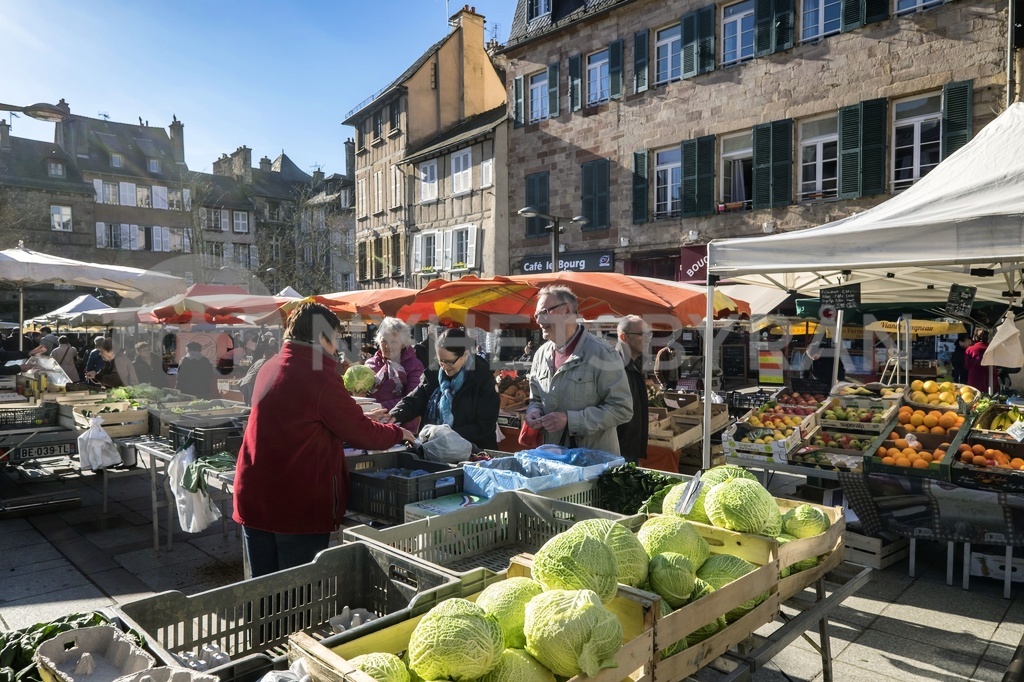France aveyron rodez bourg square market day