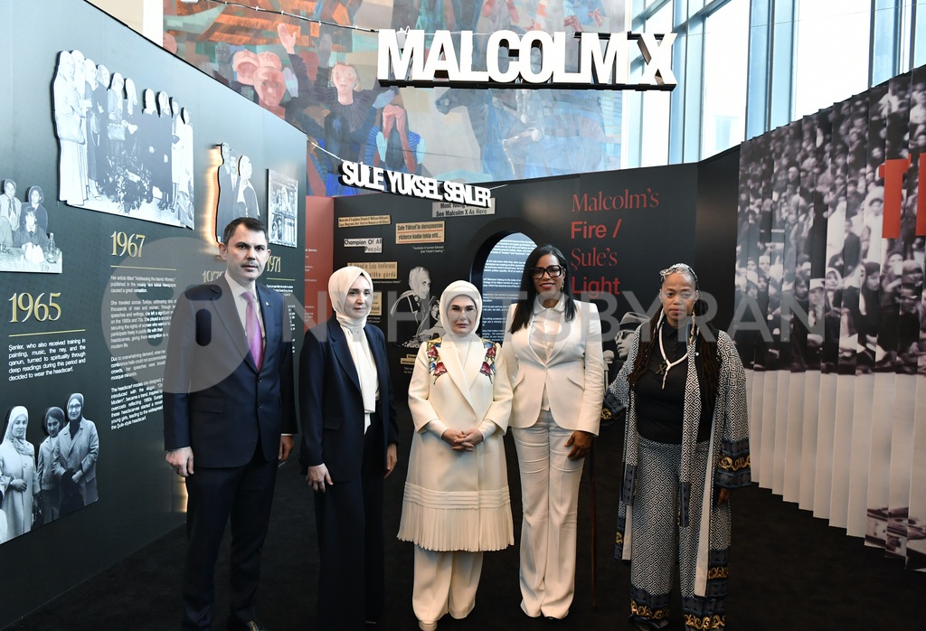 Turkish First Lady Emine Erdogan attends 'Echoes' exhibition in New York