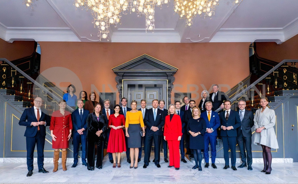 Reception Dutch members of the European Parliament in The Hague, the ...