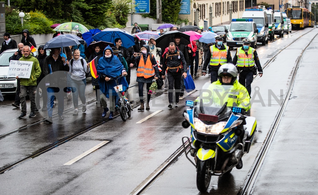 Coronavirus - demonstration against corona measures