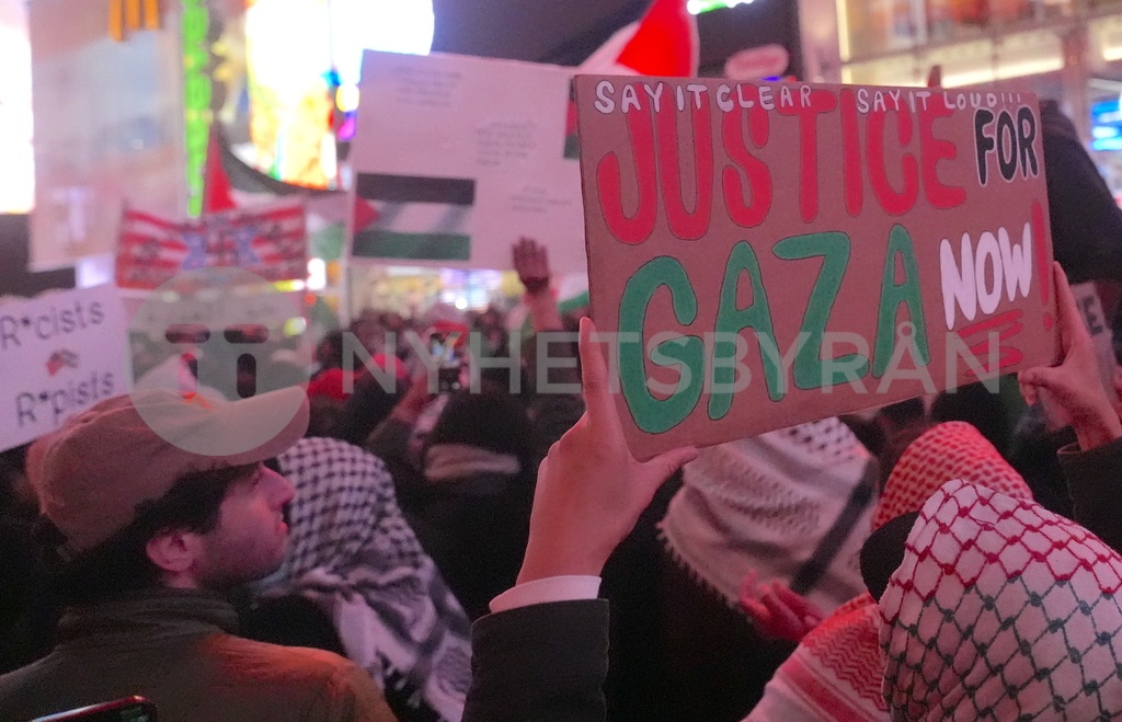 Pro-Palestinian protest at New York's Grand Central Terminal