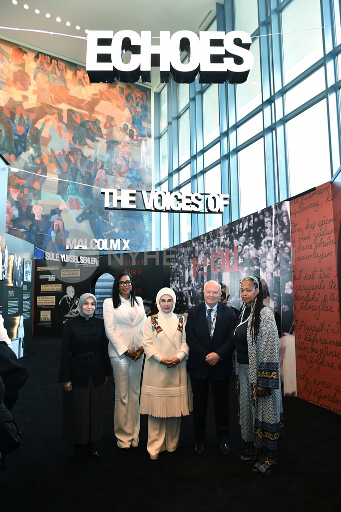 Turkish First Lady Emine Erdogan attends 'Echoes' exhibition in New York