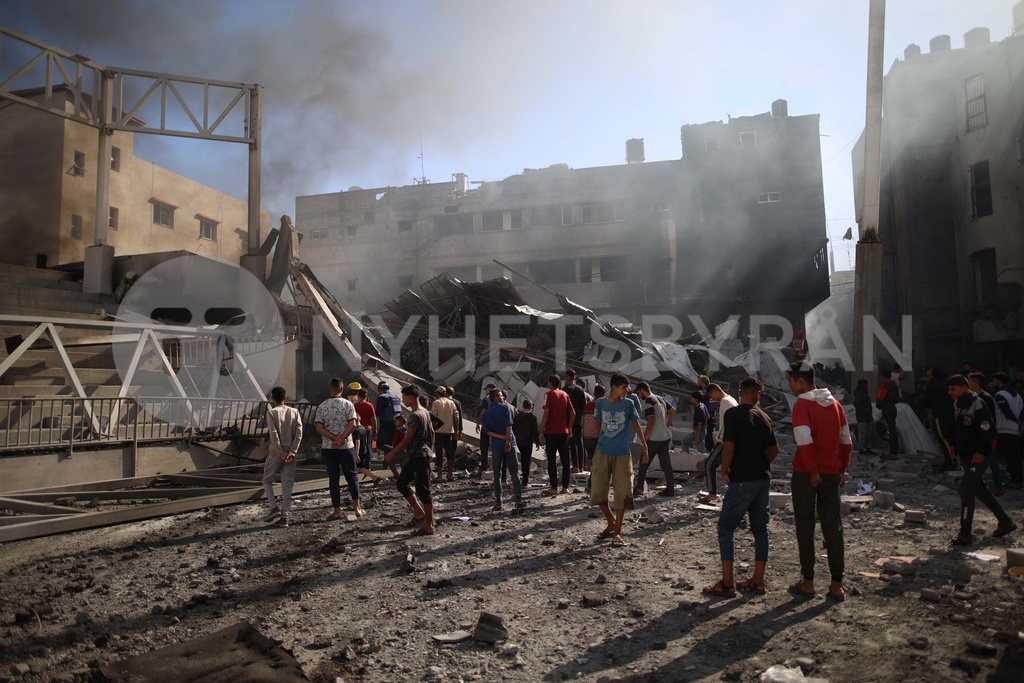 MIDEAST-GAZA-AL-MAGHAZI REFUGEE CAMP-ISRAEL-AIRSTRIKE