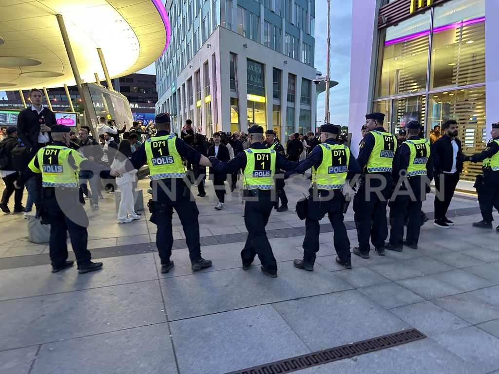Police intervene and detain during protests against Israel’s Eurovision ...