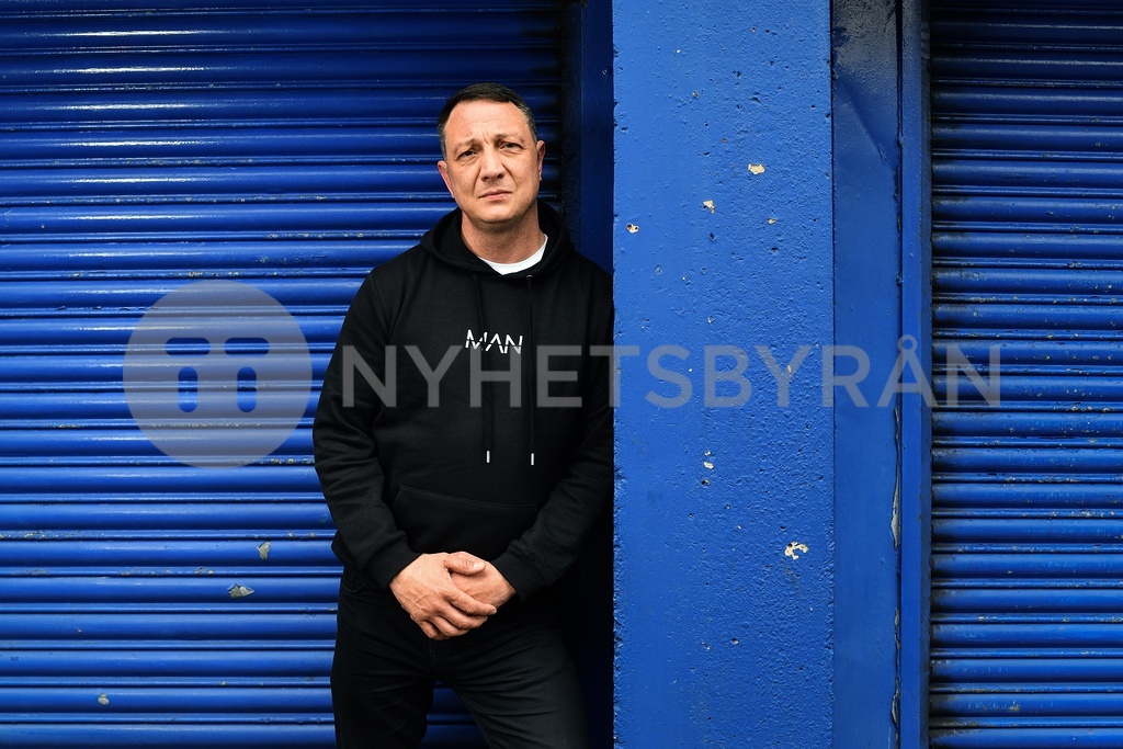 Joseph McCleary poses for portraits near Goodison Park in Liverpool, UK ...